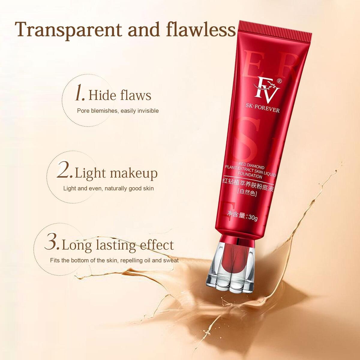 FV Skin Liquid Foundation Full Coverage Formula – Glow Bazar